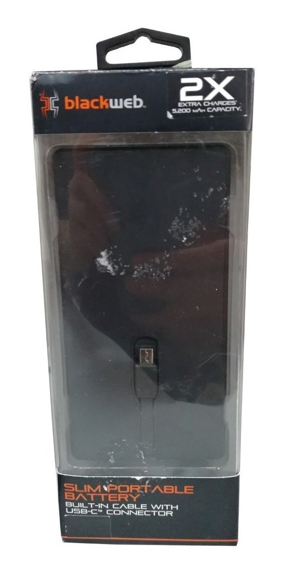Carga Power Bank Blackweb Bateria Respaldo Portable Android - D bazar